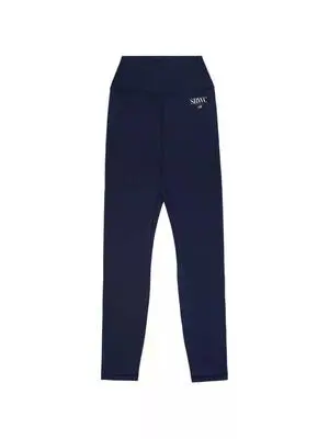 SPORTY & RICH Logo Print Performance Trousers - Blue