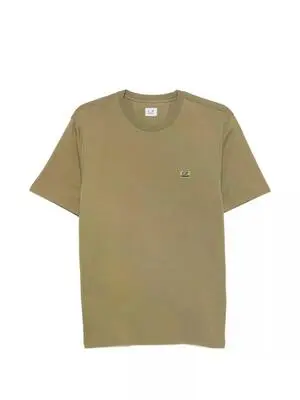 C.P. COMPANY 30/1 Jersey Short Sleeve Logo Patch T-shirt - Green
