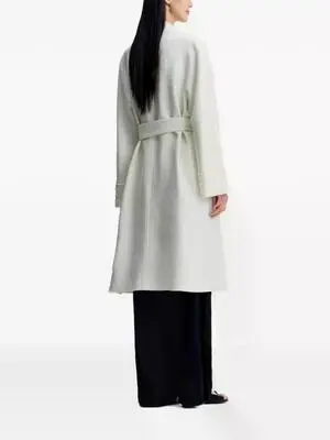 Shanghai Tang Embroidered Belted Coat