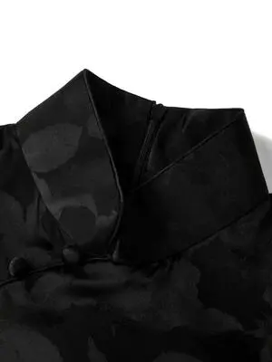 Shanghai Tang Floral Buttoned Dress
