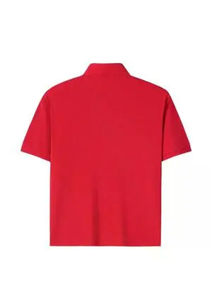 Shanghai Tang Horse-embroidery Polo Top - Red