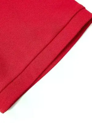 Shanghai Tang Horse-embroidery Polo Top - Red
