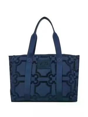 V°73 Geometric Pattern Tote Bag