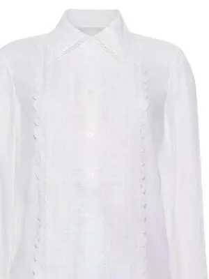Cara Cara Ideal Lace-detail Shirt - White