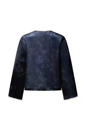 Shanghai Tang Floral Slit Pyjama Set - Blue