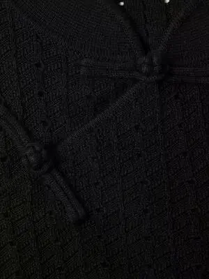 Shanghai Tang Qipao Knitted Top - Black