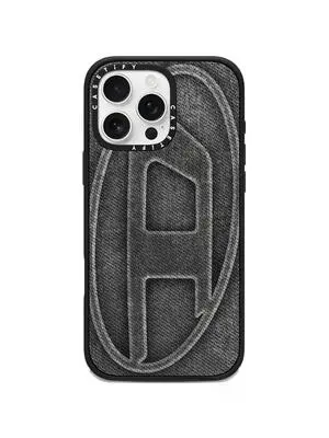 DIESEL X Casetify Denim-effect Iphone 16 Pro Max Case - Black