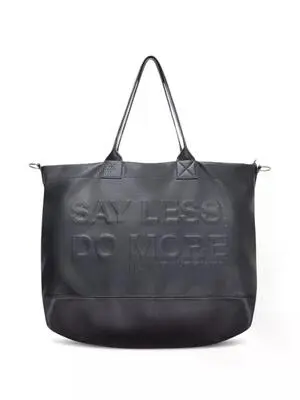 HONOR THE GIFT Logo-embossed Tote Bag - Black