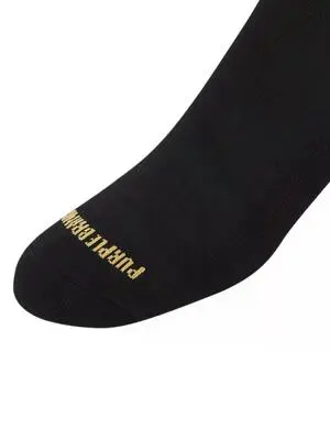 PURPLE BRAND Logo-embellished Ankle Socks