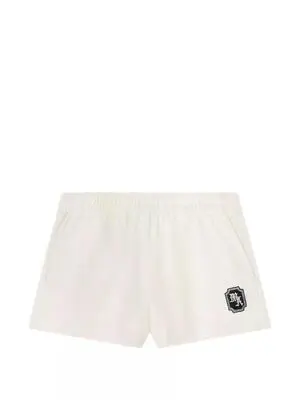 Amiri Logo-patch Mini Shorts - Neutrals
