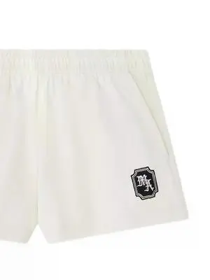 Amiri Logo-patch Mini Shorts - Neutrals