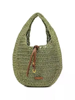 GIANNI CHIARINI Nefeli Woven Shoulder Bag - Green