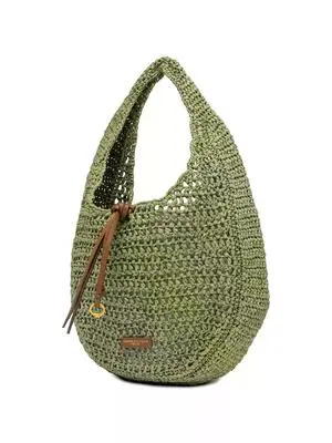 GIANNI CHIARINI Nefeli Woven Shoulder Bag - Green