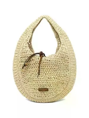 GIANNI CHIARINI Nefeli Woven Shoulder Bag - Neutrals