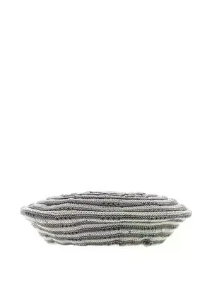 Emporio Armani Striped-pattern Hat - Grey