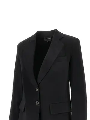 Emporio Armani Herringbone Single-breasted Blazer