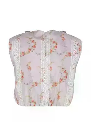 Miu Miu 2015 Printed Ruffled Blouse