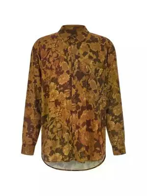 MAGLIANO Flower-print Shirt - Brown