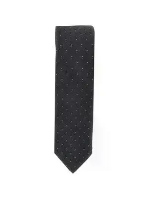 Emporio Armani Polka-dot Tie - Black
