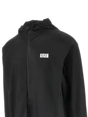 EA7 Zip-up Hoodie - Black