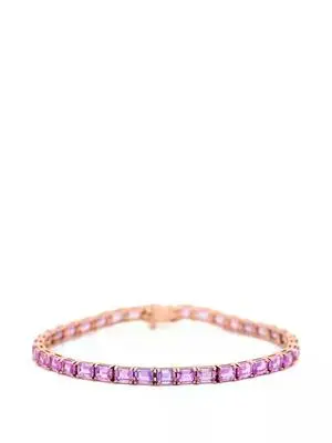 YI COLLECTION Sapphire Tennis Bracelet - Pink