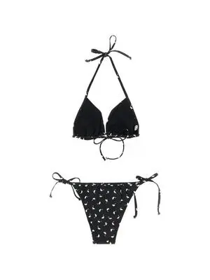 Moschino Goose-print Triangle Bikini