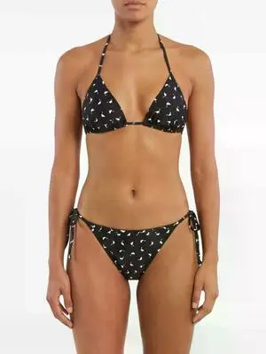 Moschino Goose-print Triangle Bikini