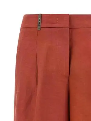 Peserico Pleat Turn-up Shorts