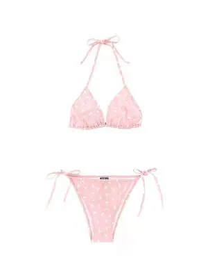 Moschino Goose-print Bikini - Pink