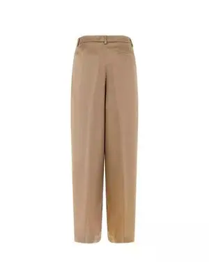 Fabiana Filippi Wide Leg Pleated Trousers - Neutrals