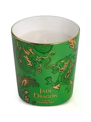 Shanghai Tang Tang Jade Dragon Candle - Green