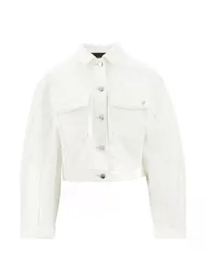 Emporio Armani Cropped Jacket - White