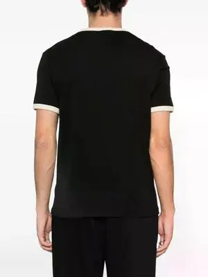 Sandro Contrast-trim T-shirt - Black