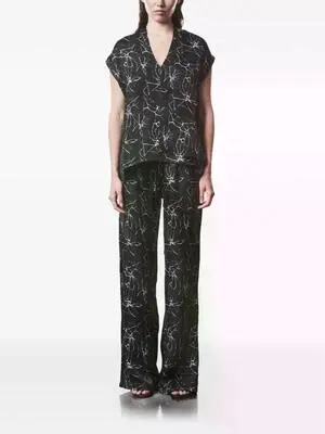 THOM KROM Marble Print Trousers