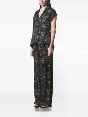 THOM KROM Marble Print Trousers