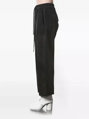 THOM KROM Drawstring Patch Cotton Trousers