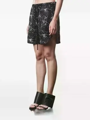 THOM KROM Marble Print Shorts