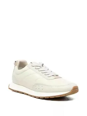 BOSS Running-inspired Trainers With Zigzag Detailing - Neutrals