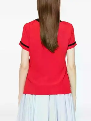 N°21 Striped Collar T-shirt