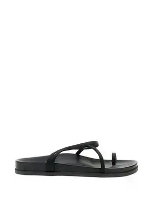 ANCIENT GREEK SANDALS Eleftheria Strap Sandals - Black