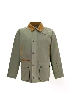 Barbour Button Corduroy-collar Jacket - Green