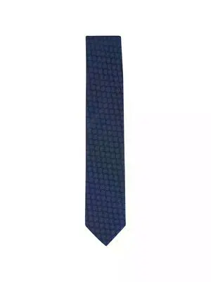 Eton Patterned Tie - Blue
