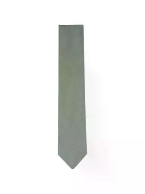 Eton Pointed Tie - Green
