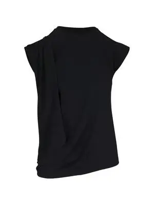 Vince Draped Knit Vest - Black