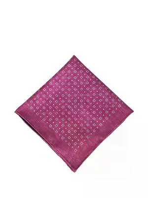 Brunello Cucinelli Polka Dot Pocket Square - Pink