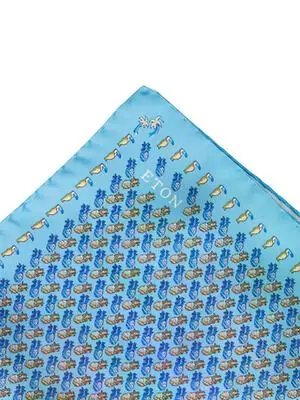 Eton Ananas Printed Pocket Square