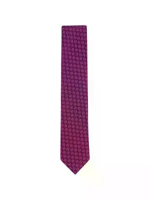 Eton Woven Silk Necktie - Purple