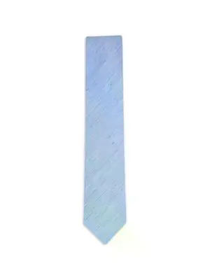 Eton Solid Woven Linen Silk Tie