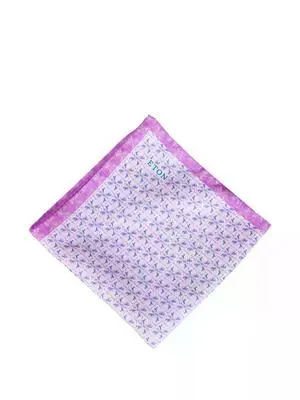 Eton Patterned Pocket Square - Pink
