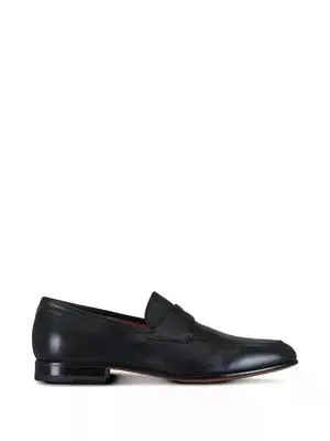 Santoni Stacked Heel Loafers